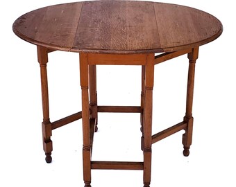 5 Legged Oak Antique Dining Table - Etsy
