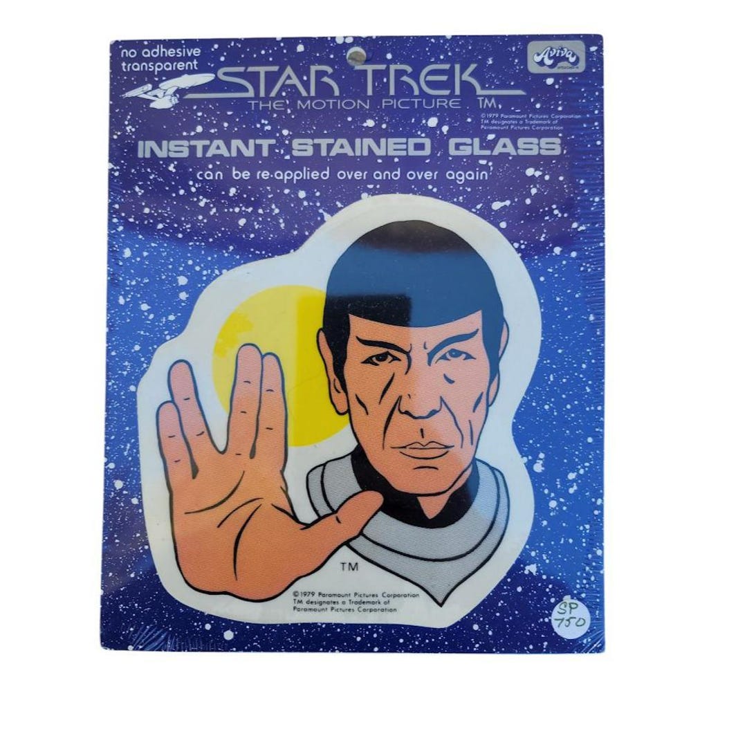 Leonard Nimoy Star Trek Removable Sticker 1979 Mr Spock Live Long ...