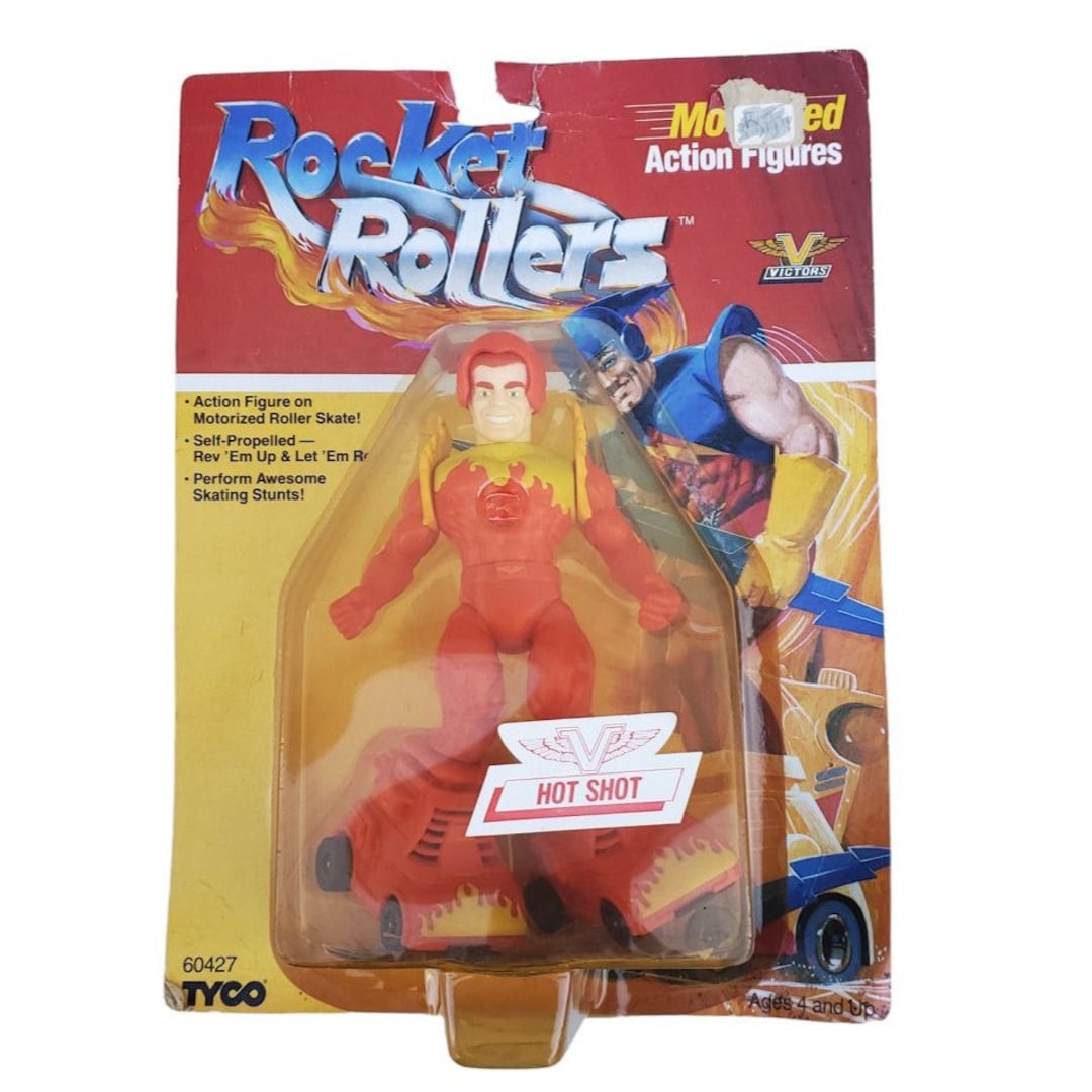 Vintage 1987 TYCO ROCKET Rollers Hot Shot Rare Action Figure Toy (M3) - Etsy