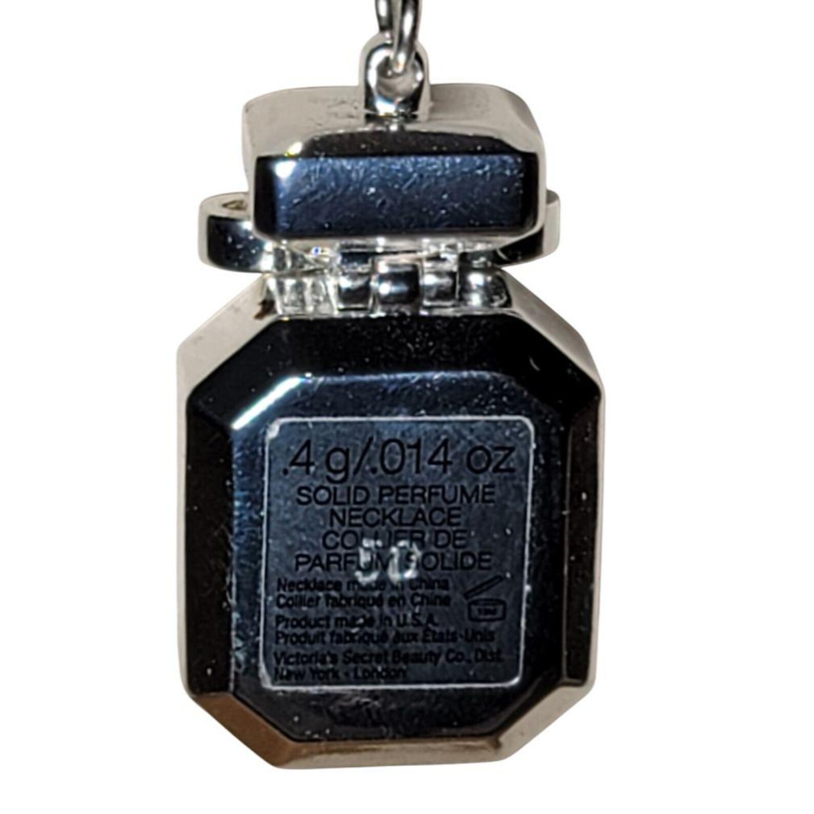 Vintage Victoria Secret Solid Perfume Silver Locket Necklace Bombshell ...