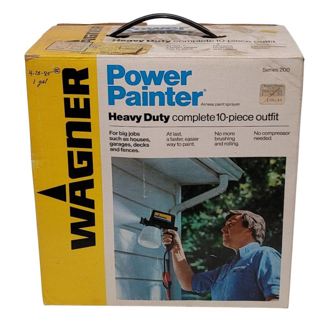 1980's Wagner Power Painter Heavy Duty 10 Piece Series 200 Box Tested ...