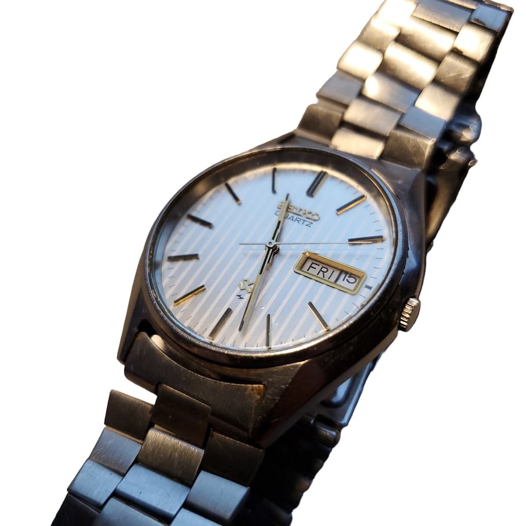 Seiko 7123-8460 Quartz Day Date Men's Watch 1970's/1980's New Battery ...