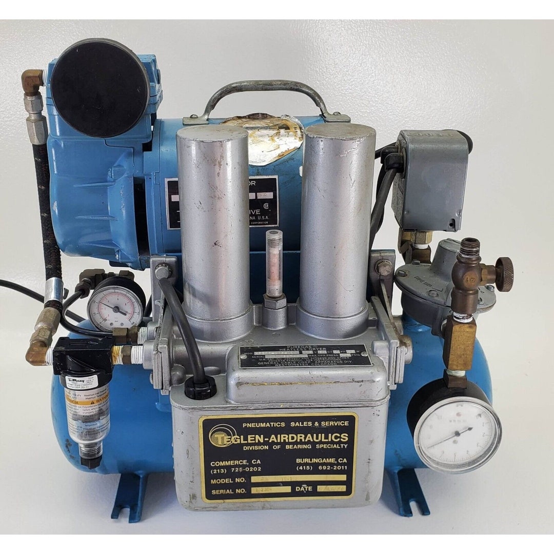 ITT Pneumotive LGH-210 Compressor HF200 Puregas Heatless Dryer Gould 1/ ...