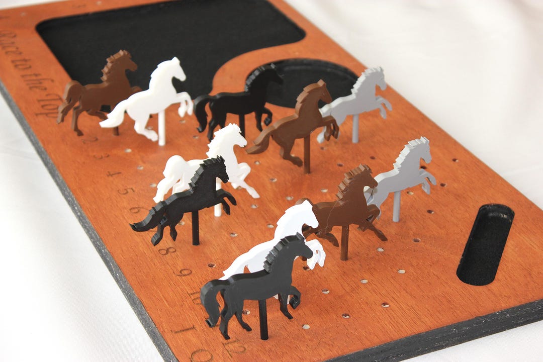 Handmade Wood Horse Race Peg Pieces: Game Replacement Parts - Etsy