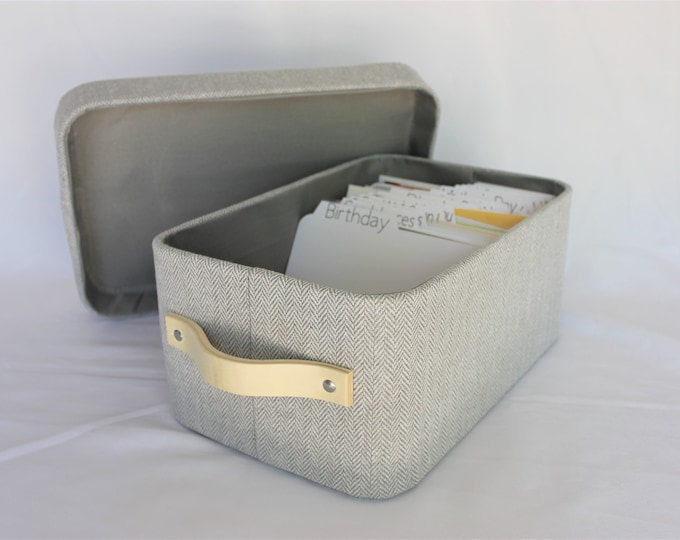 Greeting Card Box Labels, Custom Vinyl Labels, Greeting Card Organizer ...