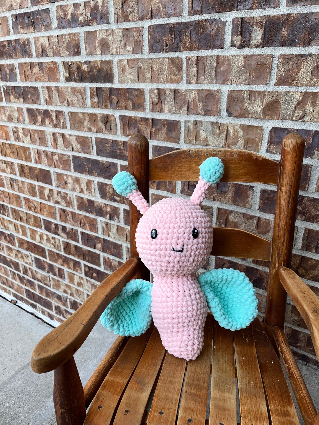 Cute Butterfly Crochet Plushie. Great for Gifts or Just Cuddle Yourself ...