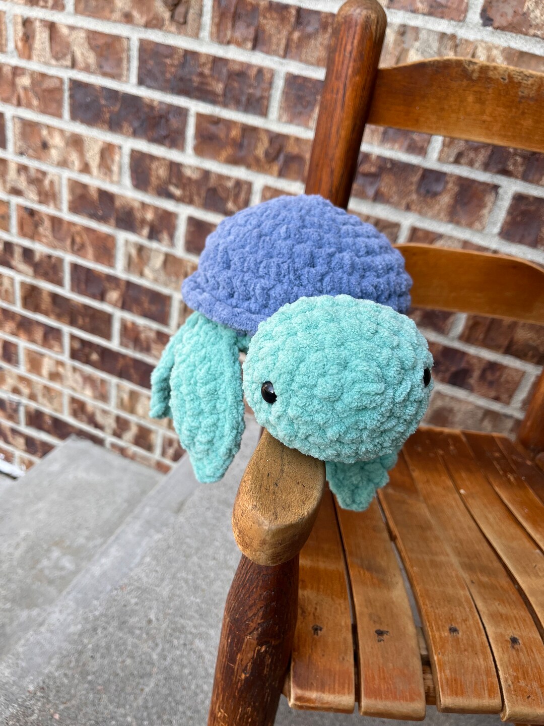 Turtle Crochet Plushie is so Soft and Cuddly. Great for Gifts or Just ...