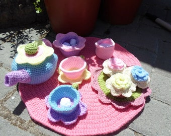 Crochet Tea Set - Etsy