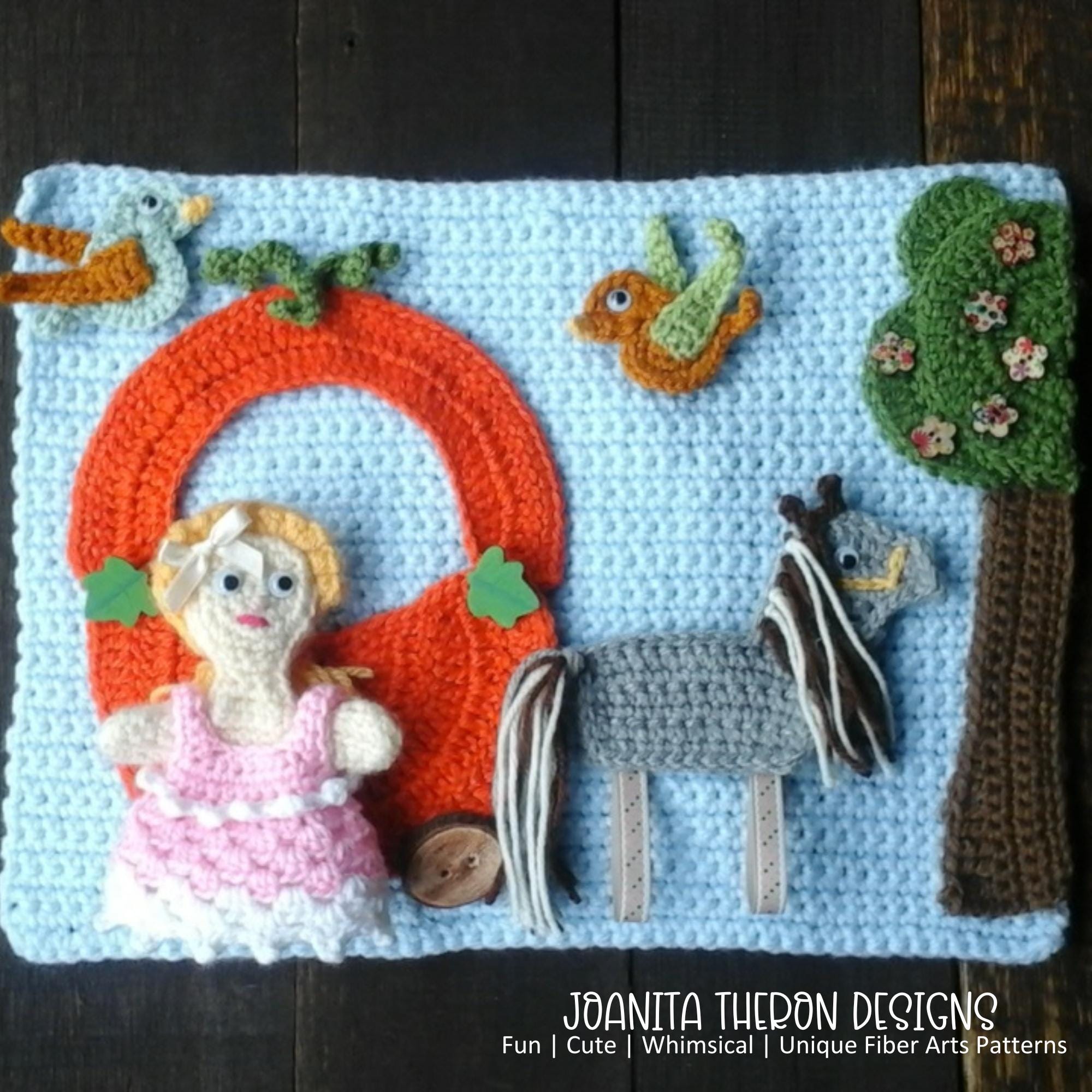 Crochet Playbook Pattern - Fairytale Playbook Quietbook Activity Set ...