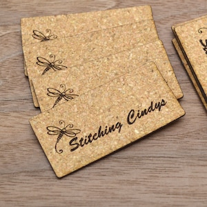 50 Cork Labels 1x2 Inches Without Holes - Made From Cork Fabric - Cork ...