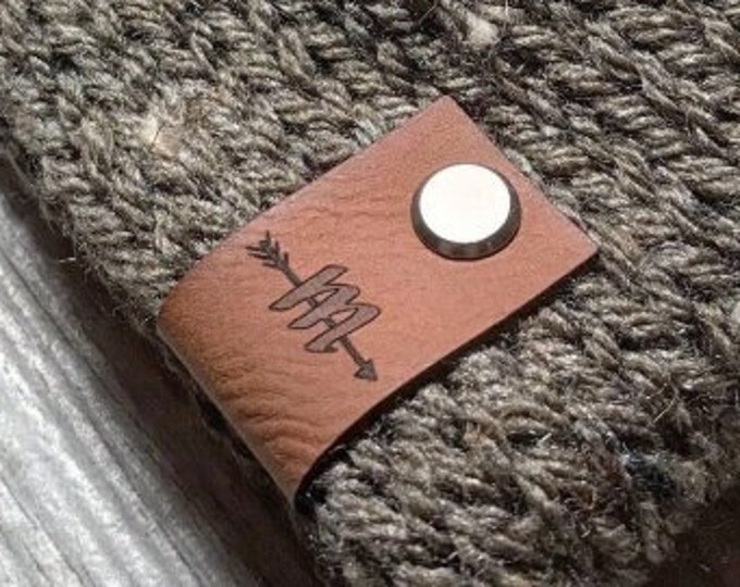 Faux Leather Labels 0.85x2.75 Inches Labels for Rivets Knitting Labels ...