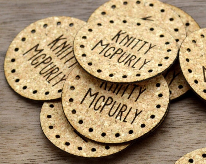 50 Custom Round Cork Labels Personalized Labels, Custom Labels ...
