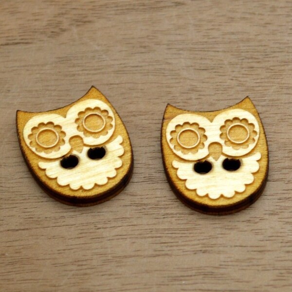 Owl Buttons - Etsy