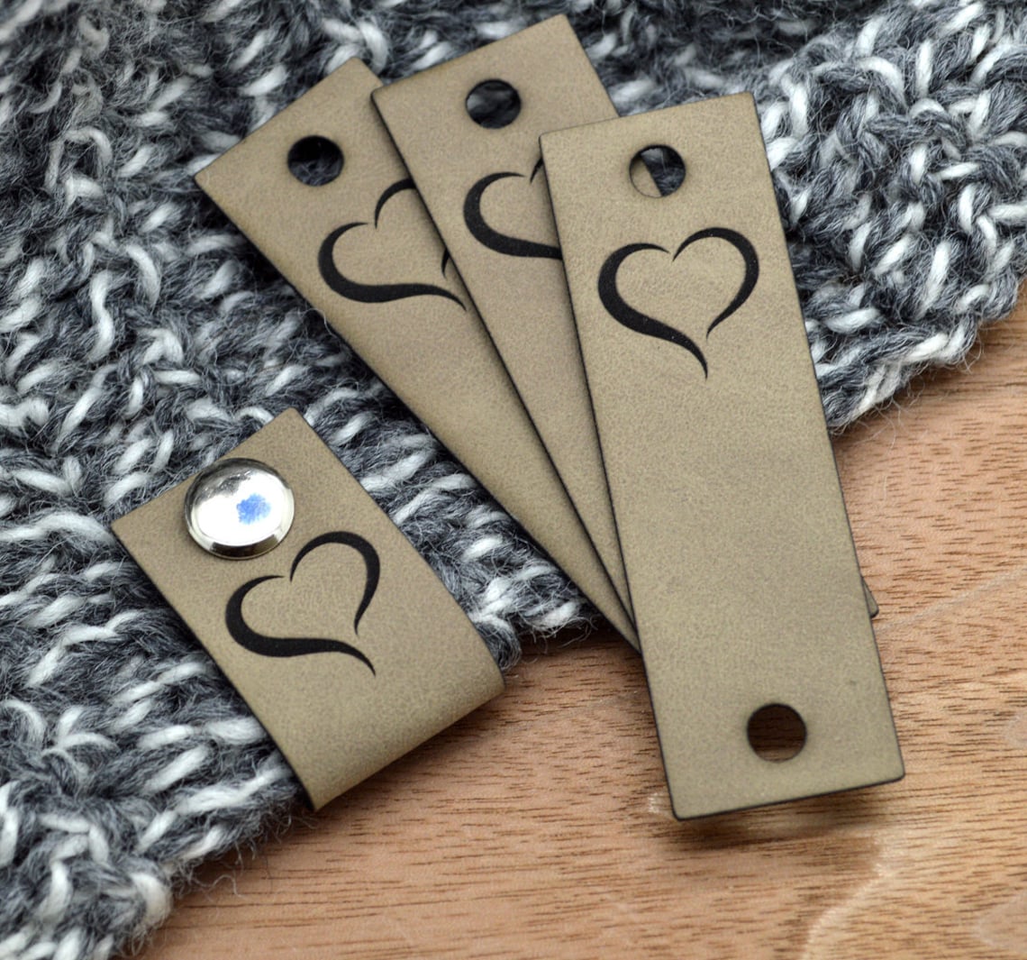Faux Leather Labels 0.85x2.75 Inches Labels for Rivets - Etsy