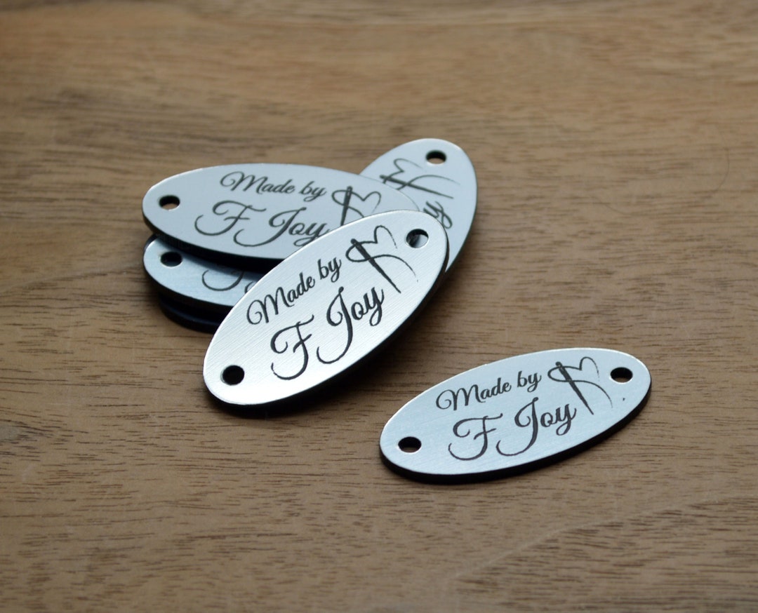Plastic Tags Laser Cut and Engraved , Made From Acrylic 0.75x1.5 Size ...