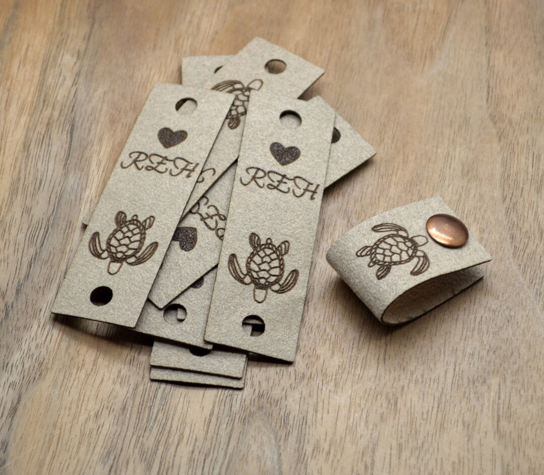 Ultrasuede Labels 0.85x2.85 Inches - Labels for Rivets - Knitting ...