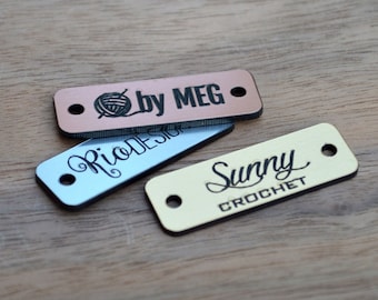 100 Plastic Tags Laser Cut and Engraved Made From Acrylic | Etsy