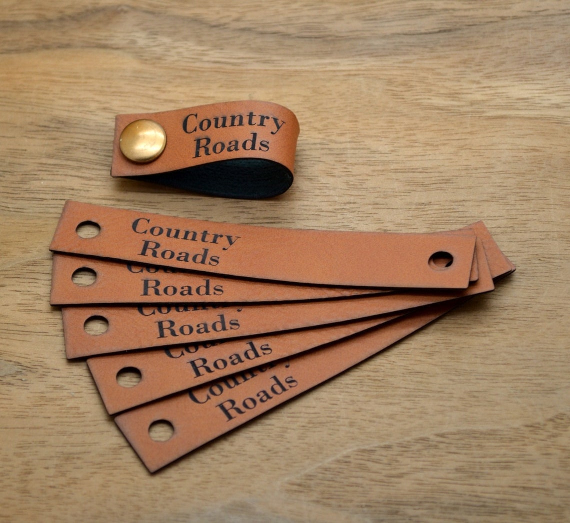 Faux Leather Labels 0.6x3.5 Inches - Labels for Rivets - Knitting ...