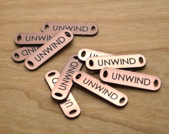 100 Plastic Tags Laser Cut and Engraved Made From Acrylic | Etsy