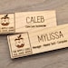 Wooden Name Tags - Laser Engraved , With Magnetic Holder - Etsy