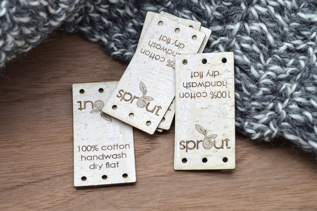 100 Cork Labels 1x2 Inches - Made From Cork Fabric - Cork Labels ...