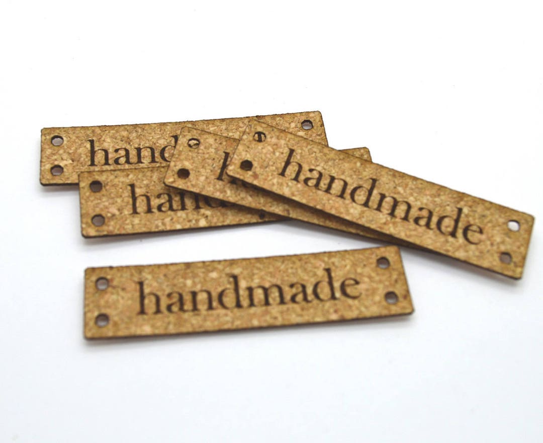 100 Cork Labels 0.5x2 Inches Made From Cork Fabric Cork Labels ...
