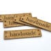 50 Laser Engraved Labels 0.75x2 Inches Sew on Labels Cork Labels ...
