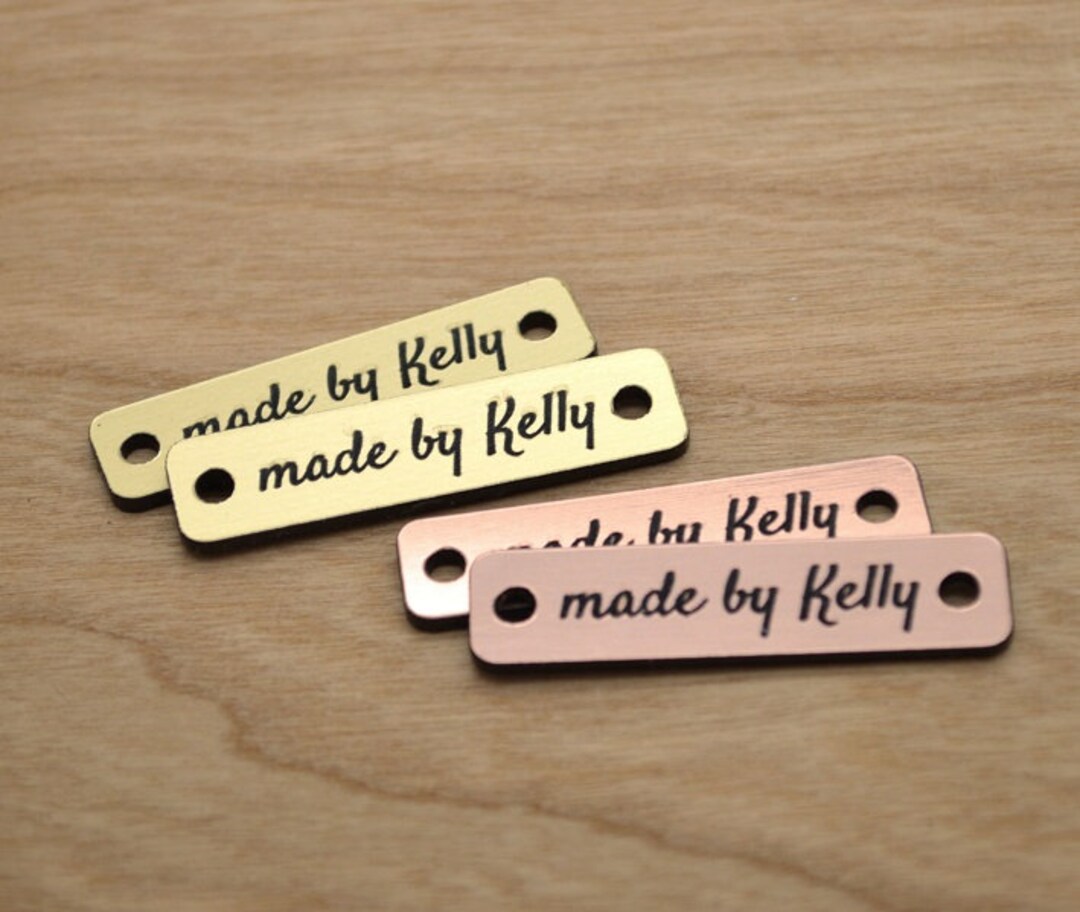 100 Plastic Tags Laser Cut and Engraved , Made From Acrylic 0.4x1.6 ...