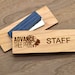 Wooden Name Tags - Laser Engraved , With Magnetic Holder - Etsy