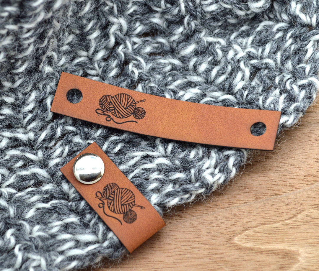 Faux Leather Labels 0.6x3.5 Inches - Labels for Rivets - Knitting ...