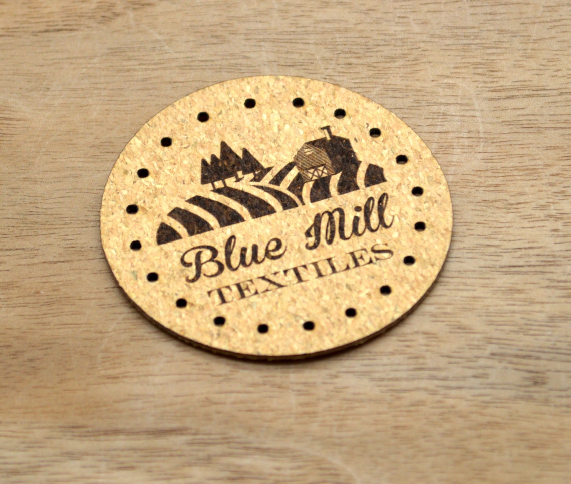 Set of 10 Laser Engraved Round Patches 2 size made | Etsy