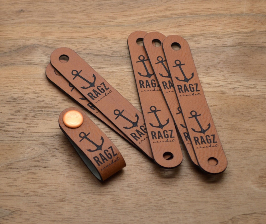 Faux Leather Labels 0.6x3.5 Inches - Labels for Rivets - Knitting ...
