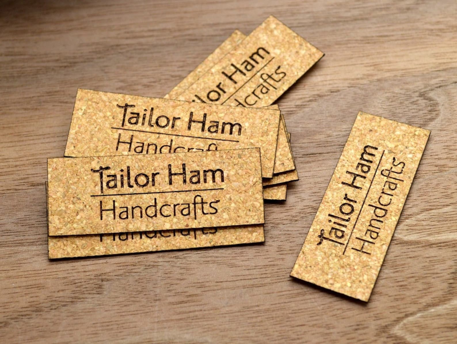 50 Laser Engraved Labels 0.75x2 Inches Sew on Labels Cork - Etsy