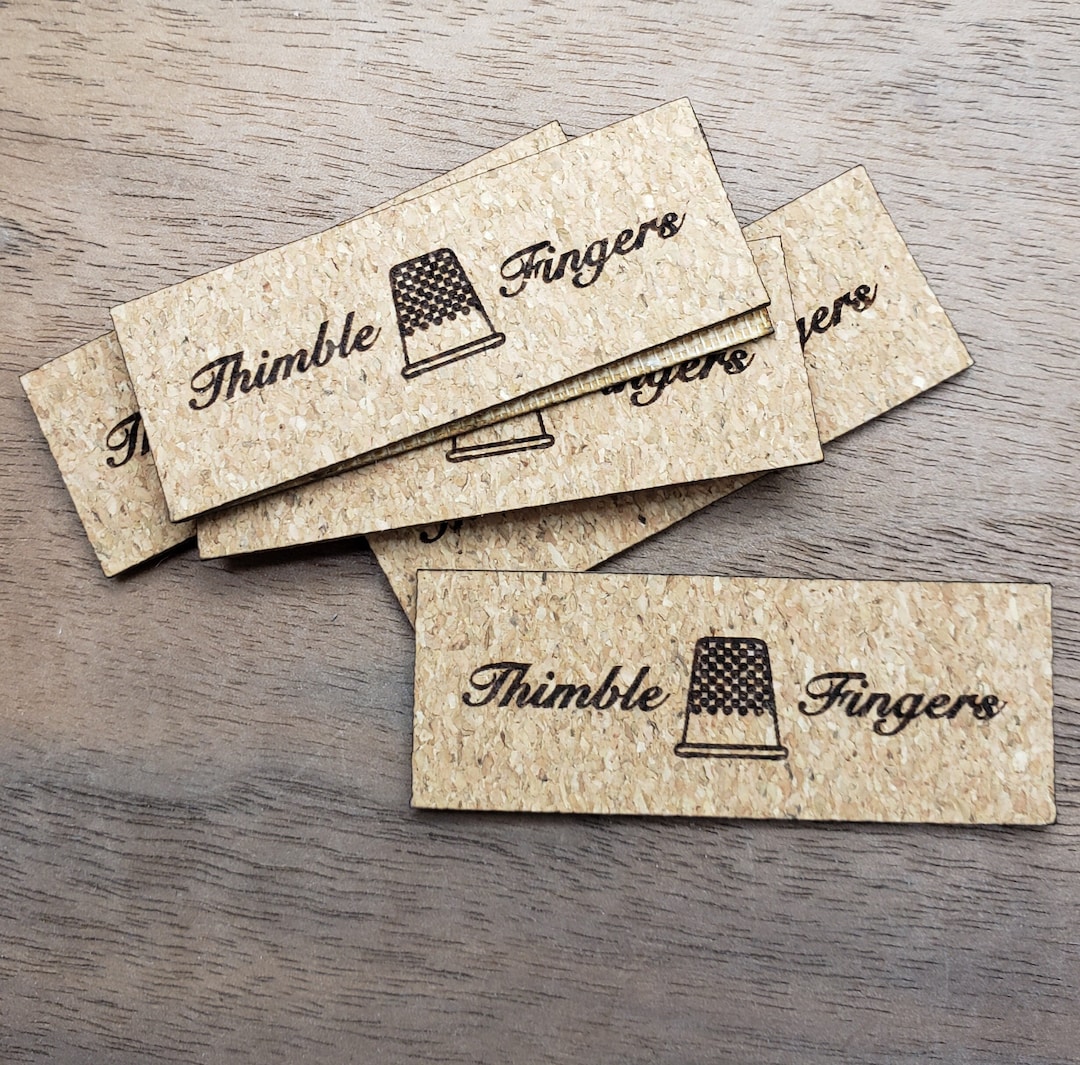 50 Laser Engraved Labels 0.75x2 Inches Sew on Labels Cork Labels ...