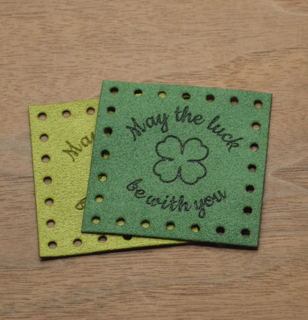 10 Laser Engraved Patches 2x2 Made From Ultrasuede Fabric - Etsy