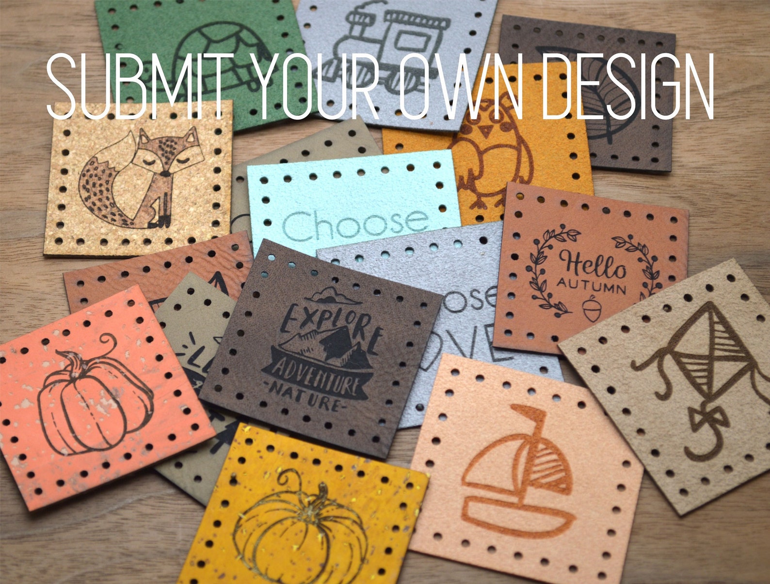 Submit Your Own Design: 10 Laser Engraved Patches 2x2 - Etsy