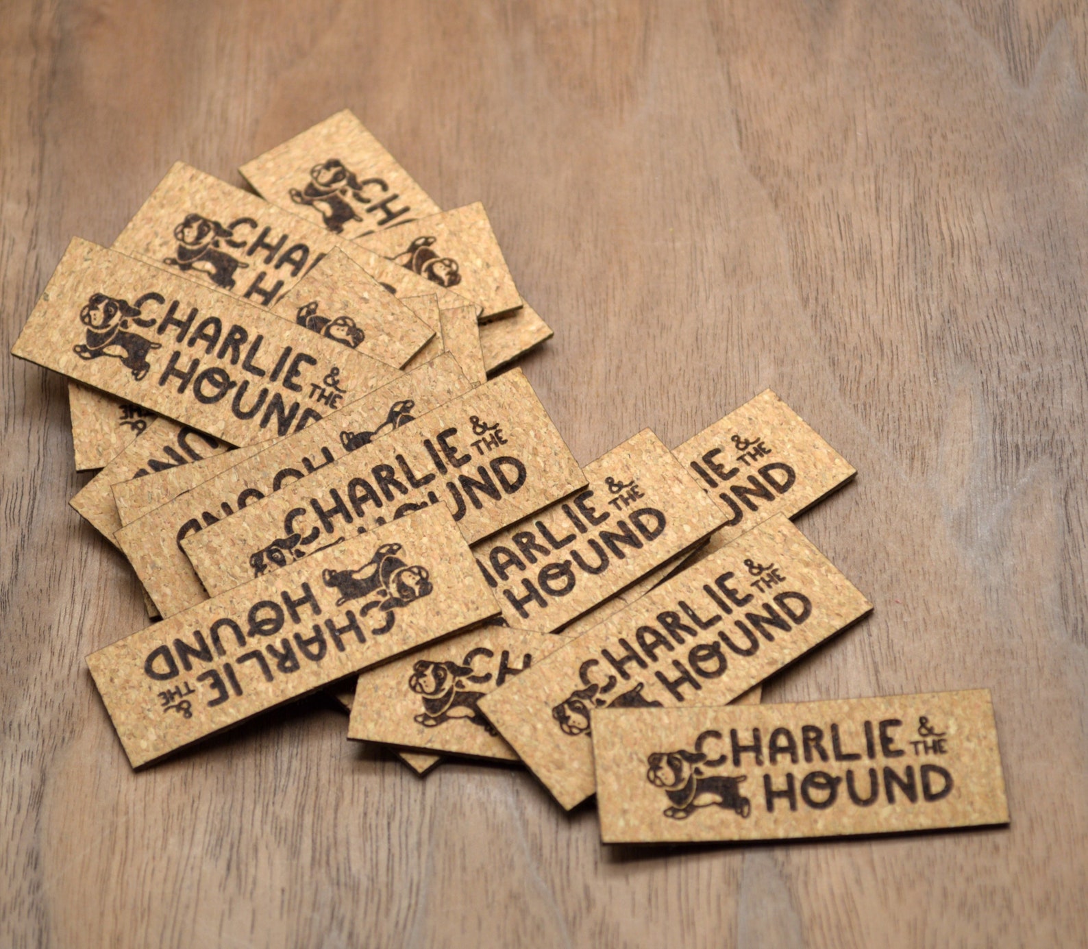 50 Laser Engraved Labels 0.75x2 Inches Sew on Labels Cork - Etsy