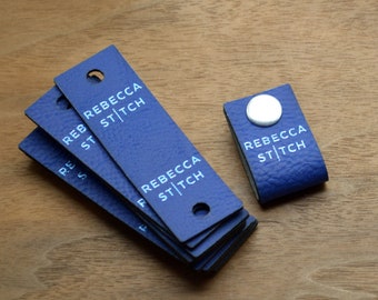 Labels for Rivets Knitting Labels, Personalized Labels, Genuine Leather ...