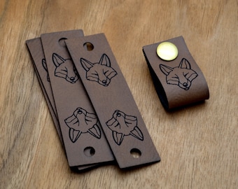 Labels for Rivets Knitting Labels, Personalized Labels, Genuine Leather ...