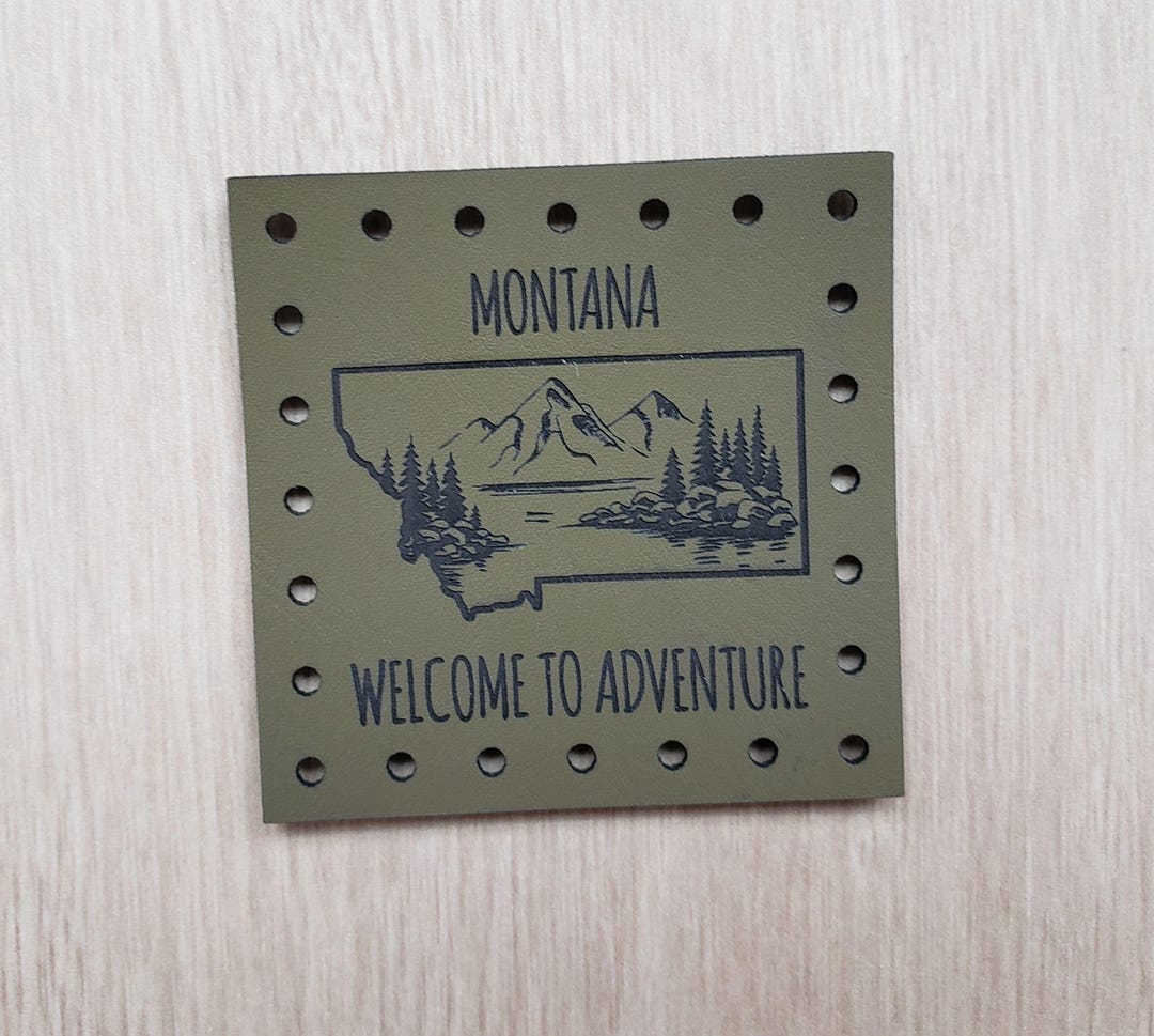 Set of 10 Laser Engraved Patches 2x2 Made From Faux Leather - Etsy