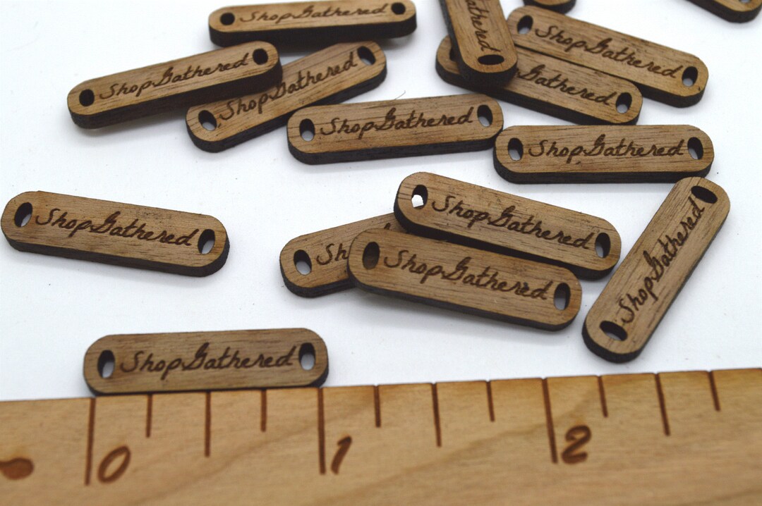 Custom Engraved Wood Product Tags – 100 Maple, Cherry, Walnut, Mahogany ...