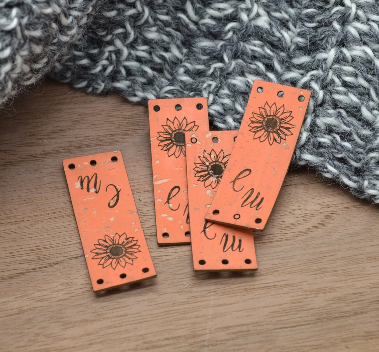 40 Cork Labels 0.85x2.25 Inches Made From Cork Fabric Cork | Etsy