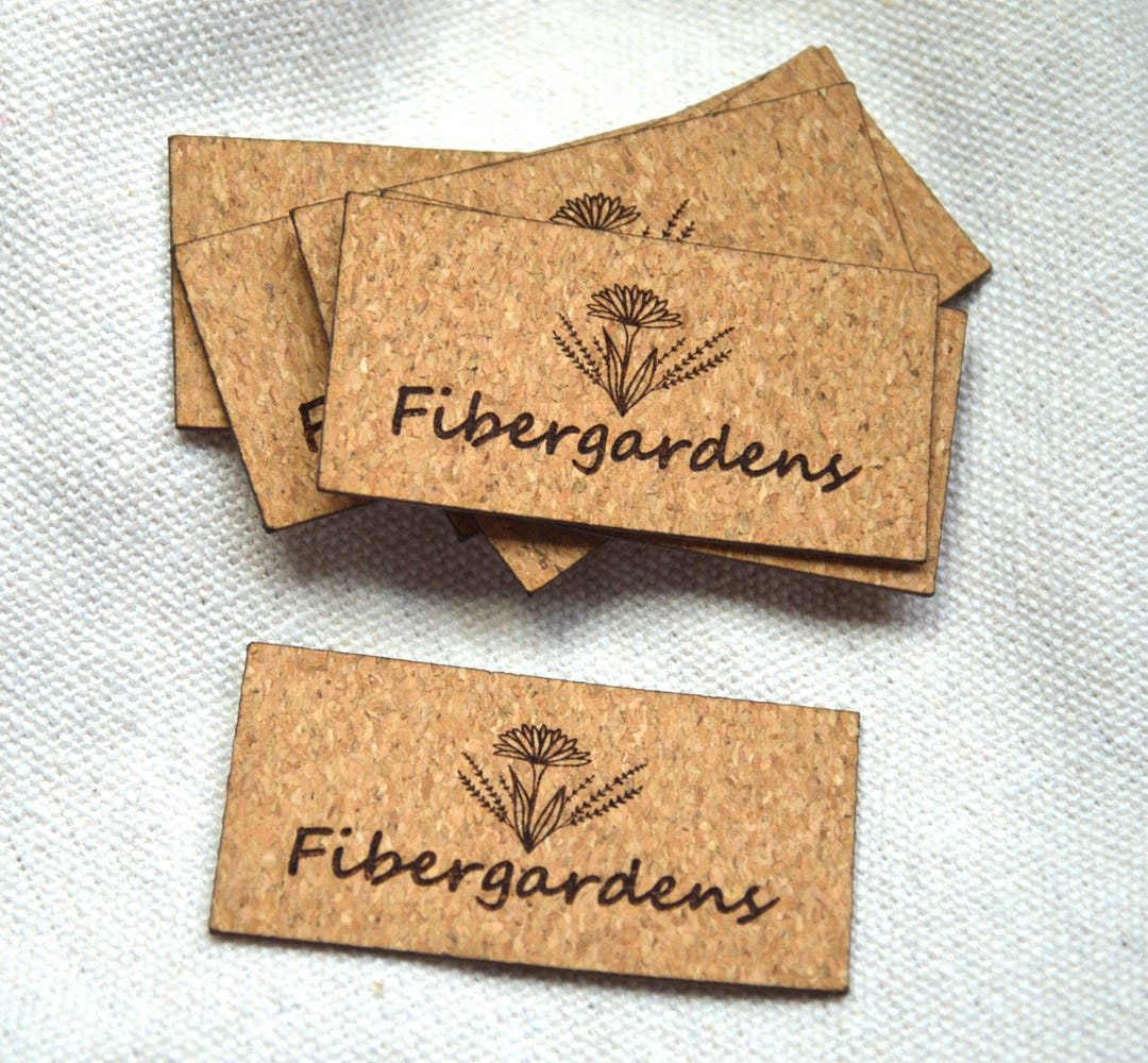 Cork Labels 1x2 Inches - Without Holes - Made From Cork Fabric - Sewing ...