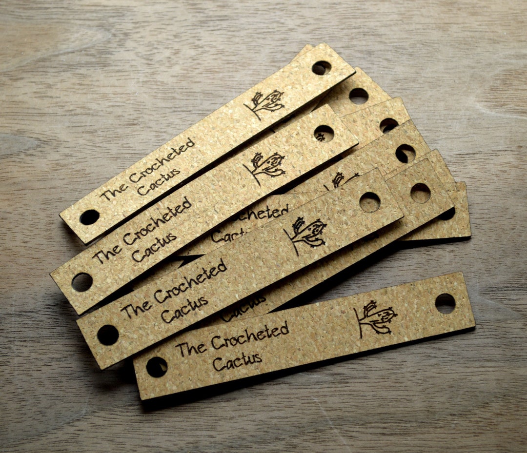 Cork Labels 0.6x3.5 Inches Labels for Rivets Laser Engraved ,knitting ...