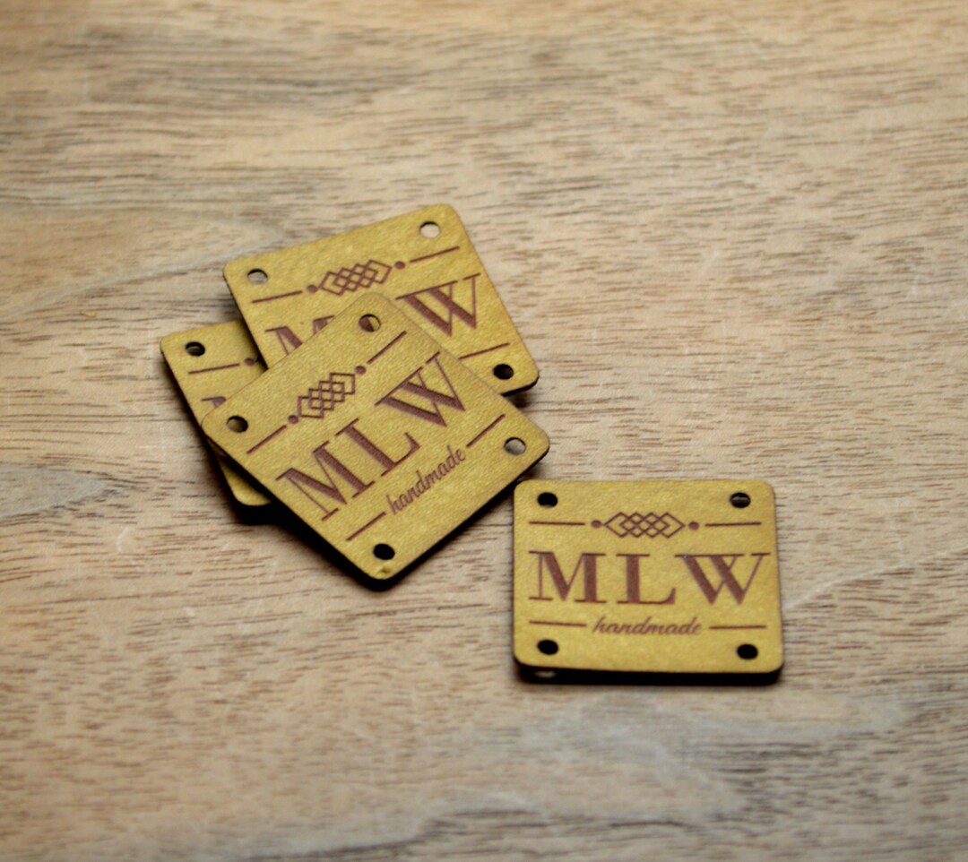 Faux Nubuck Labels 1x1 Inches Knitting Labels Personalized - Etsy