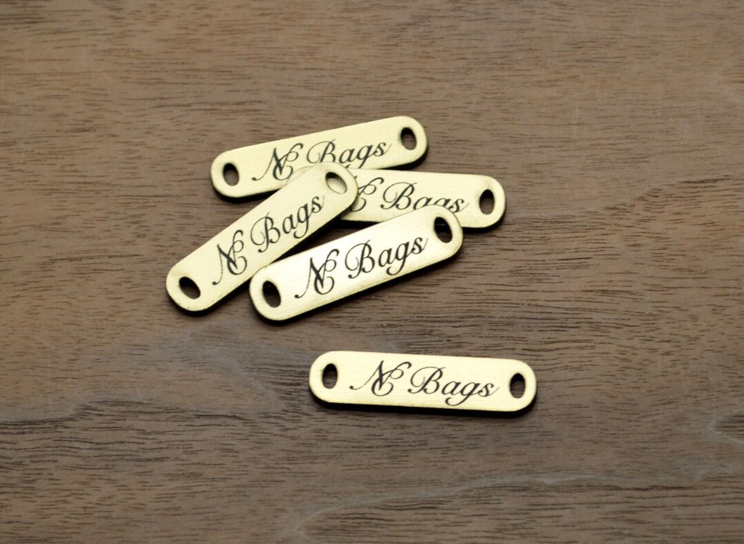 Plastic Tags Laser Cut and Engraved , Made From Acrylic 0.35x1.25 Size ...