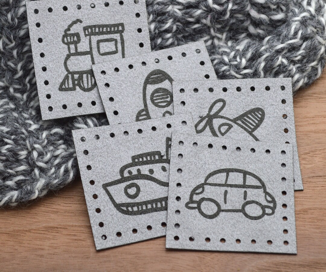 Set of 10 Laser Engraved Patches 2x2" - Made From Ultrasuede ...