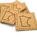 Set of 10 Laser Engraved Patches 2x2" - Made From Cork Fabric ...