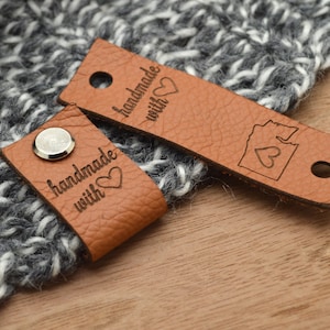 Labels for Rivets Knitting Labels Personalized Labels | Etsy