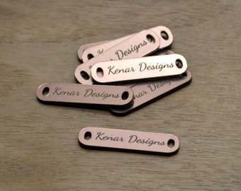 100 Plastic Tags Laser Cut and Engraved Made From Acrylic | Etsy